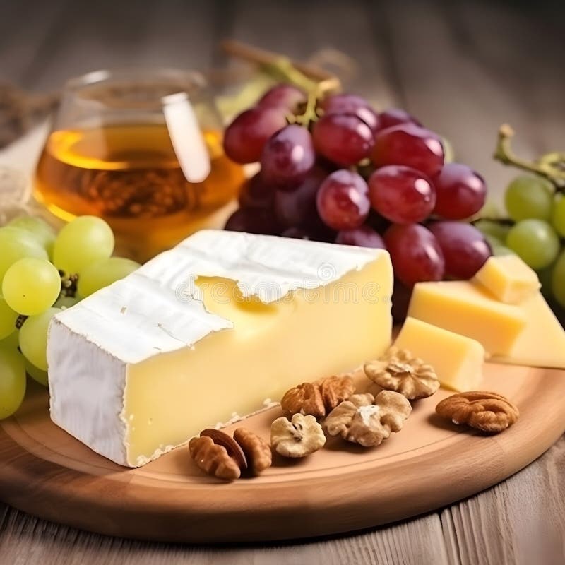 Lambert Cheese and Cheese with Mold Stock Illustration - Illustration ...