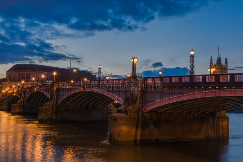 Lambeth Bridge London stock photo. Image of scenes, architecture - 73731420