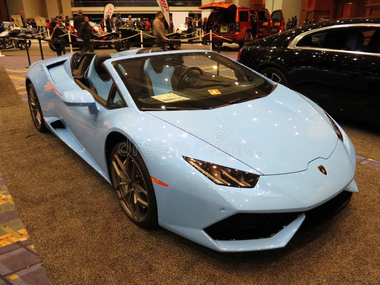 Lamborghini azul claro foto de archivo editorial. Imagen de elegante ...