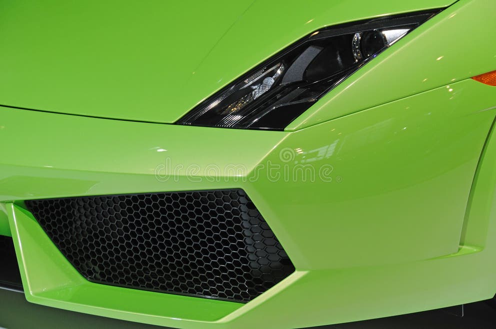 Lamborghini Car Headlight and Air Intake Editorial Stock Photo - Image ...