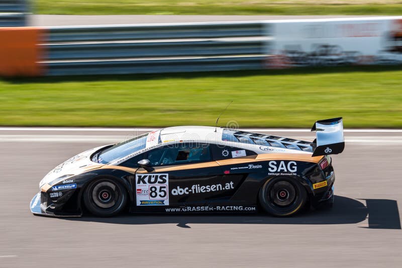Lamborghini Gallardo Race Car Editorial Photography - Image of traffic ...