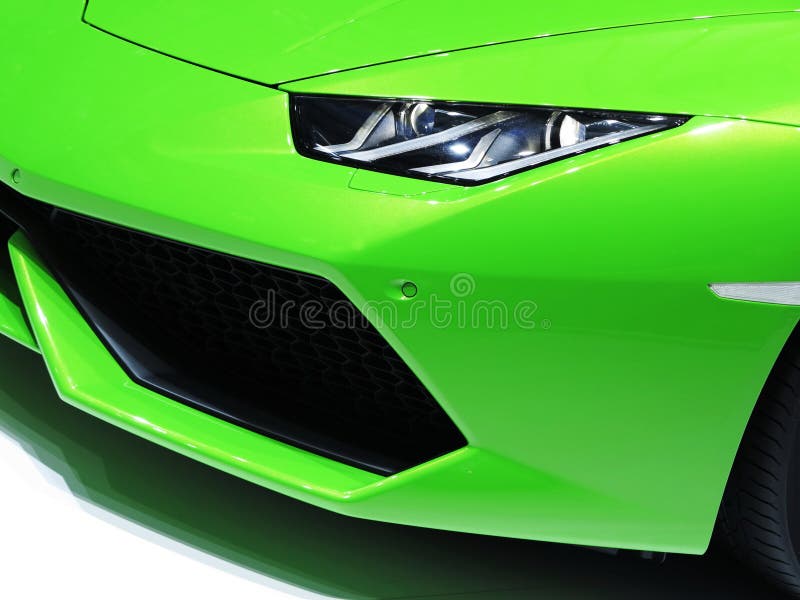 Lamborghini Sport Car Face Light Stock Photo - Image of culture, famous ...