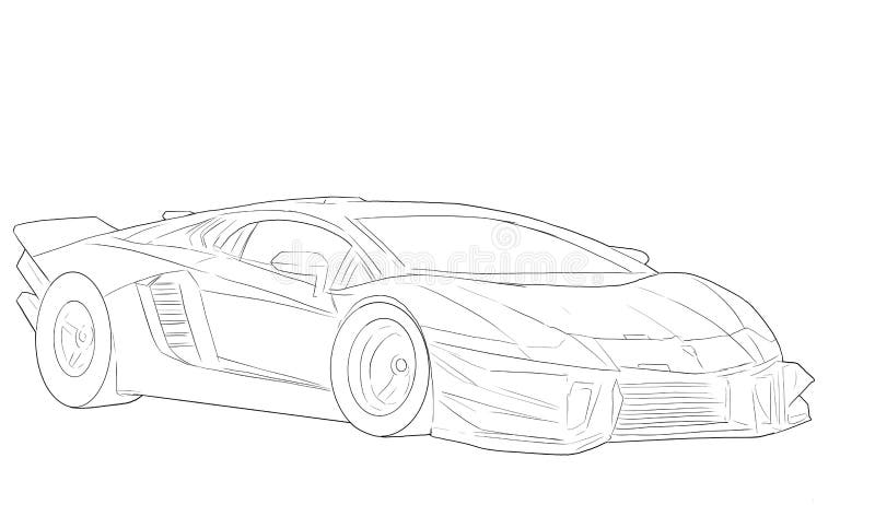 Lamborghini Silhouette Vector 470+ Supercar Silhouettes Stock