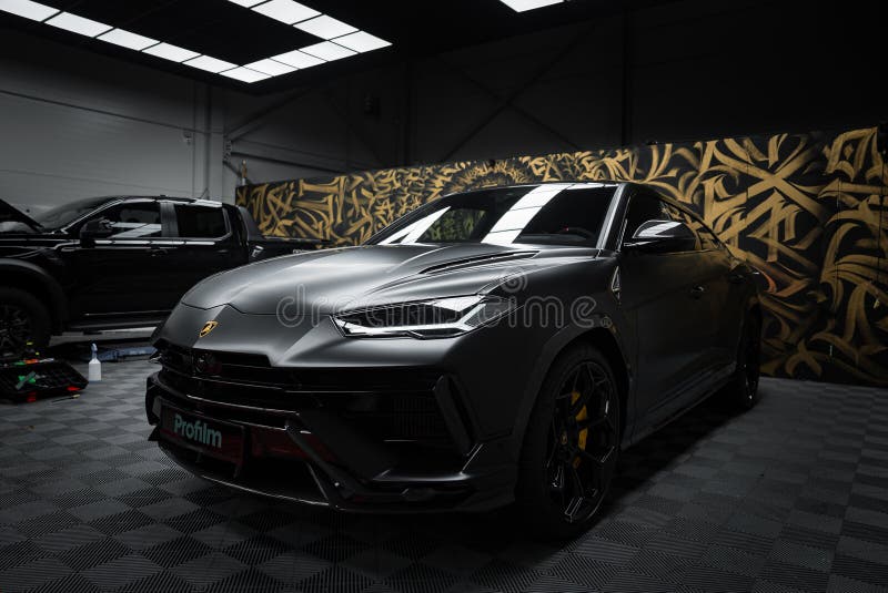 Lamborghini Urus Performante in Showroom with Matte Black Finish ...