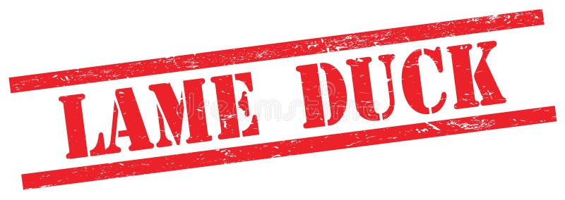 LAME DUCK Text on Green Grungy Vintage Stamp Stock Photo - Image of ...