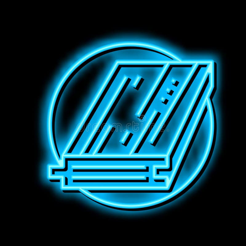 Laminate Floor Neon Glow Icon Illustration Stock Vector - Illustration ...