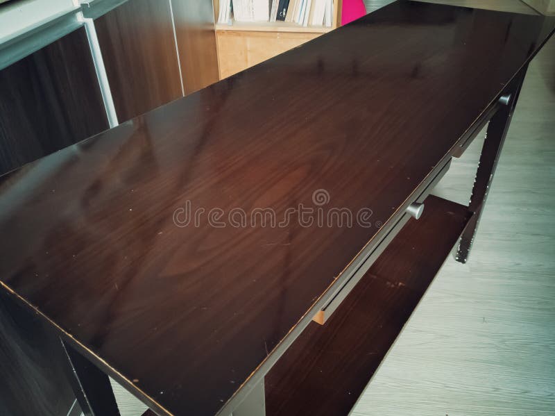 Laminated Modern Console Table. in Bad Condition Stock Photo - Image of ...
