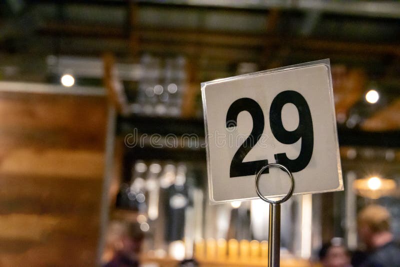 Laminated Number 29 Twenty Nine Stock Photo - Image of black, laminated ...