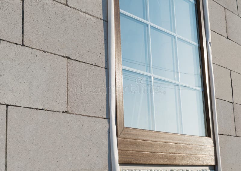 Laminated Plastic Window with White Partitions Inside the Double-glazed ...