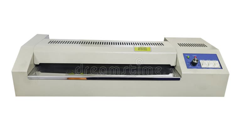 Laminating Machine for Laminating Documents in the Office Stock Image ...