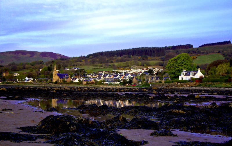 Lamlash Village stock image. Image of westcoast, arran - 94249233