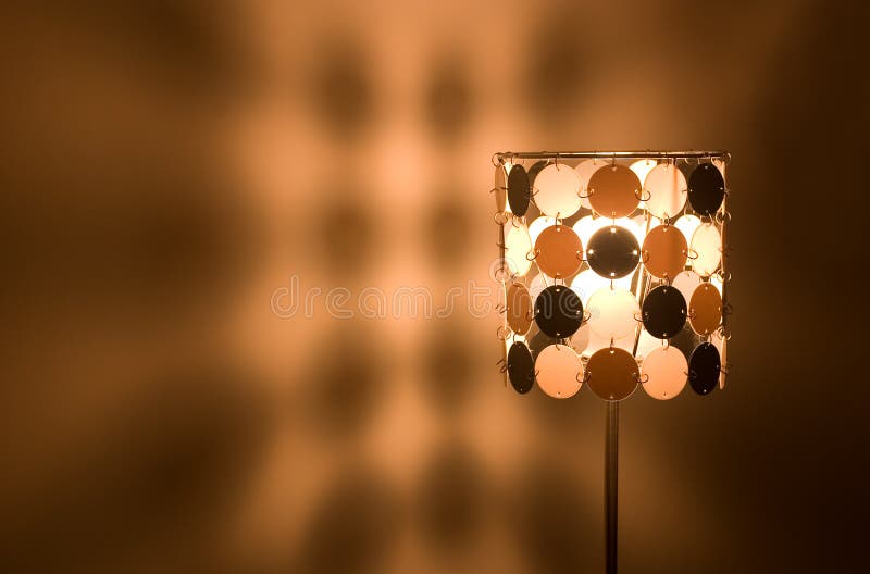 Lamp 2 stock image. Image of projection, room, shapes, sepia - 687697
