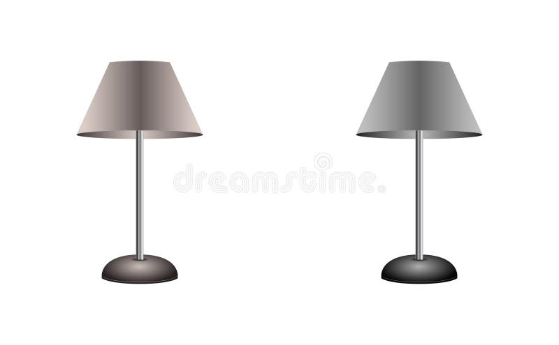 Table Stand Lamp for Lighting Stock Vector - Illustration of ...