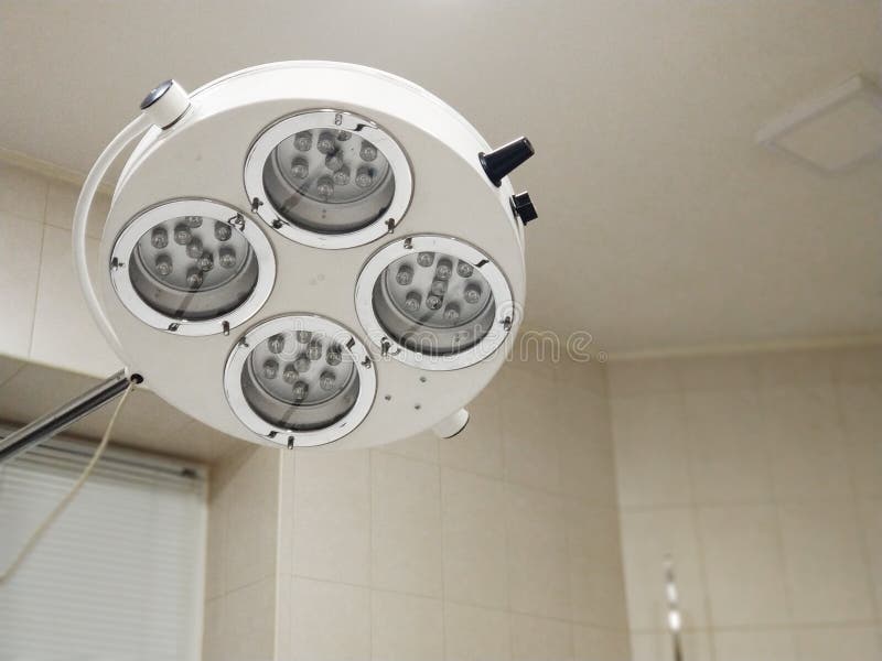 Lamp Above the Operating Table for Surgical Operations. Professional ...