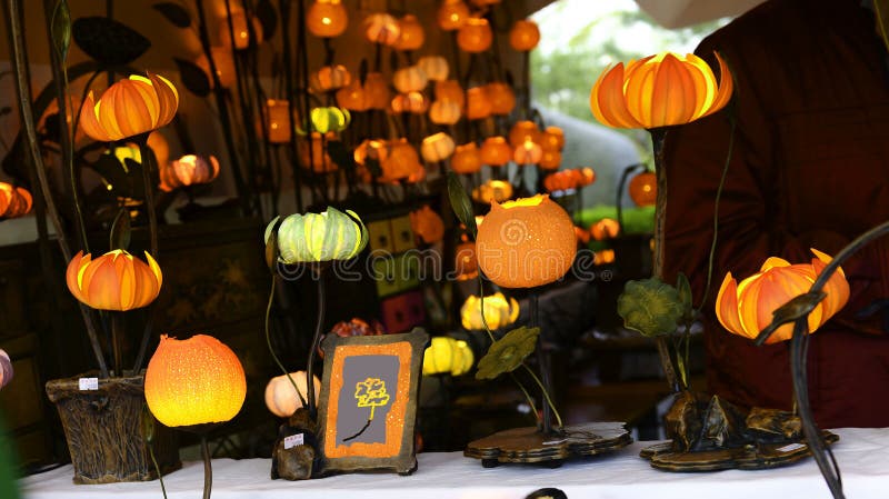 Lamp with Beautiful Creative Designs. Stock Photo - Image of modern ...