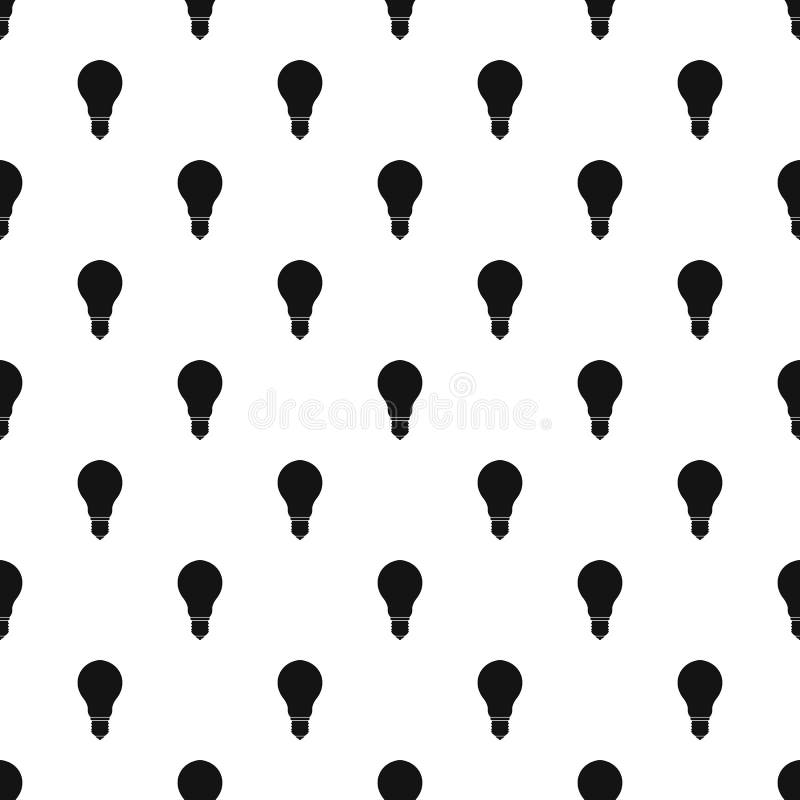 Lamp with Bright Light Pattern, Simple Style Stock Vector ...
