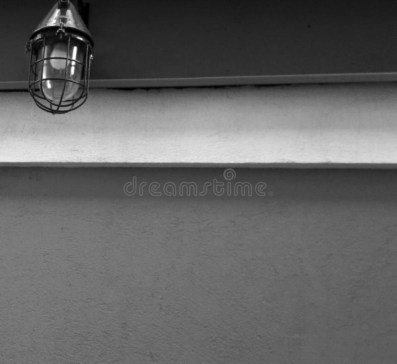 Lamp on building wall stock image. Image of house, retro - 131042499