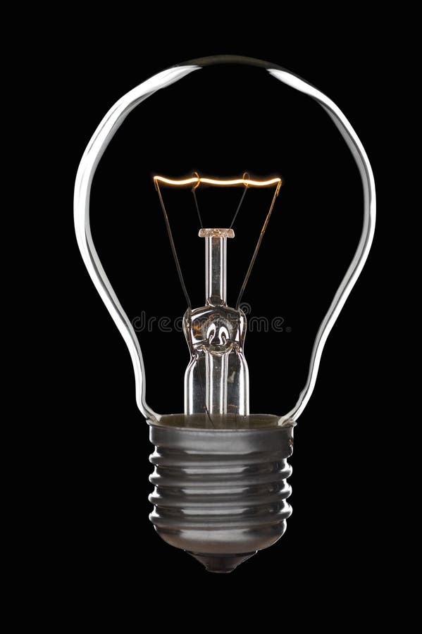 Clear Light Bulb stock photo. Image of bombilla, lighting - 29698