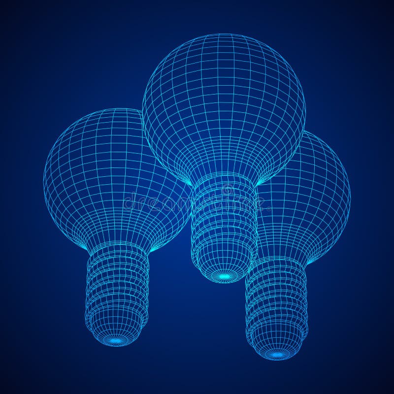 Lamp bulb idea. Vector stock vector. Illustration of model - 134448121