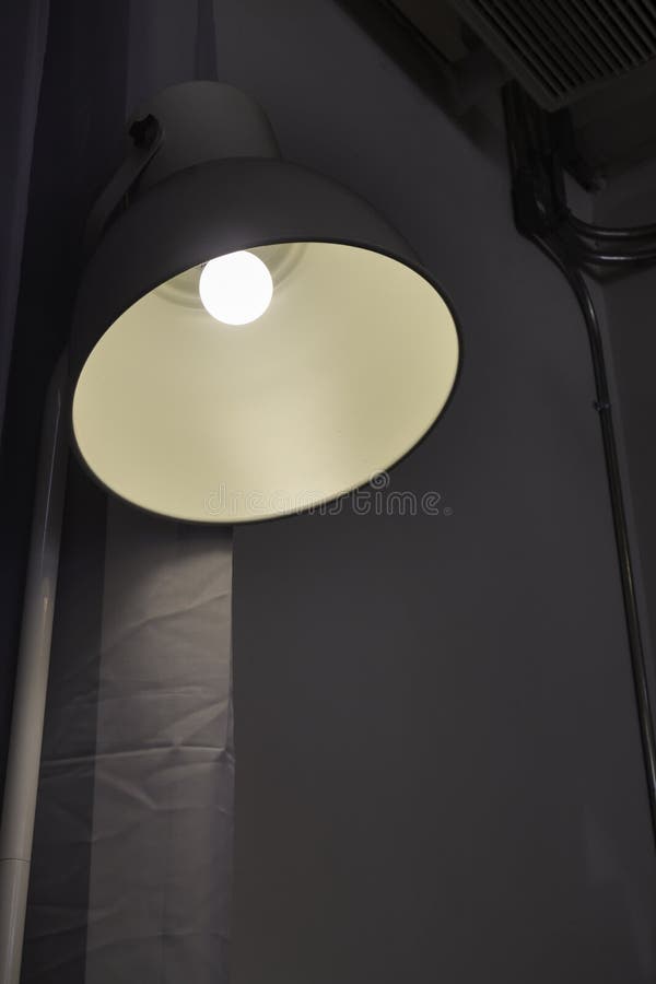 Lamp Bulb with Light on the Stand Stock Image - Image of domestic ...