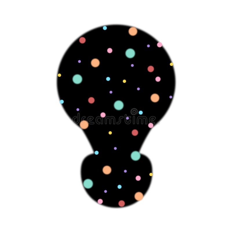 Lamp Bulb Low Poly Design with Connecting Dots, Stars. Internet ...