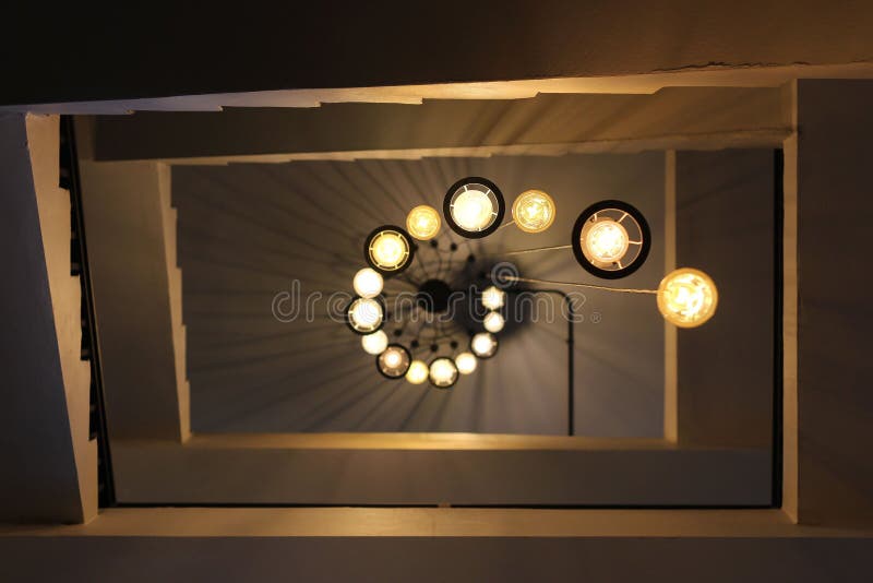 Lamp ceiling bottom view stock image. Image of home - 134180011