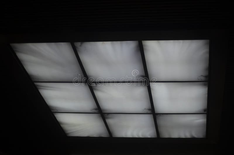 Lamp on Ceiling. Ceiling with Light Stock Photo - Image of modern ...