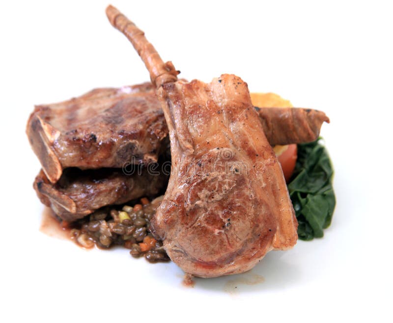 Lamp chop stock photo. Image of cook, dish, delicious - 26337990