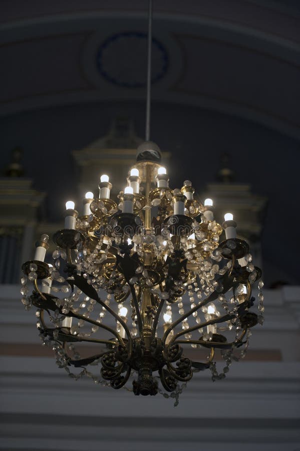 Lamp in a church stock image. Image of ceiling, church - 92649591