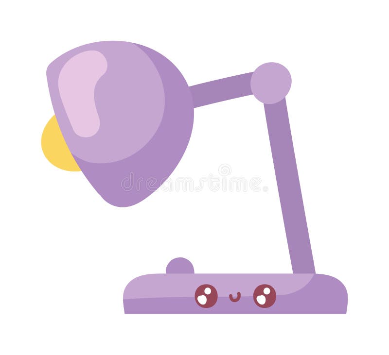 Lamp cute kawaii stock vector. Illustration of idea - 276960051