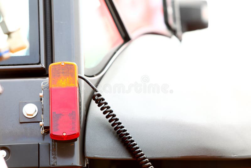 Lamp Element Tractor Digger Excavator Detail Stock Photos - Free ...