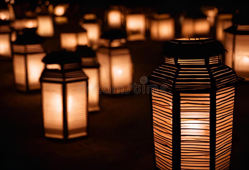 Lamp Emitting Bright Light, Illuminating the Surroundings.AI Generated ...