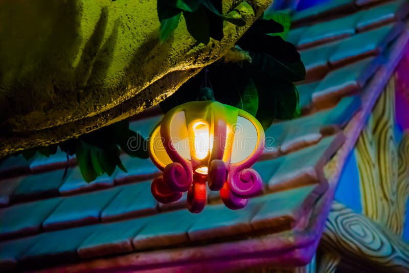 Lamp in the fairy tale stock photo. Image of architecture - 43095298