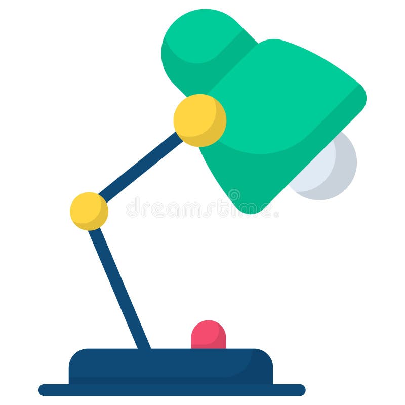 Lamp Flat Icon , Photography and Digital Art Flat Vector Icon Stock ...