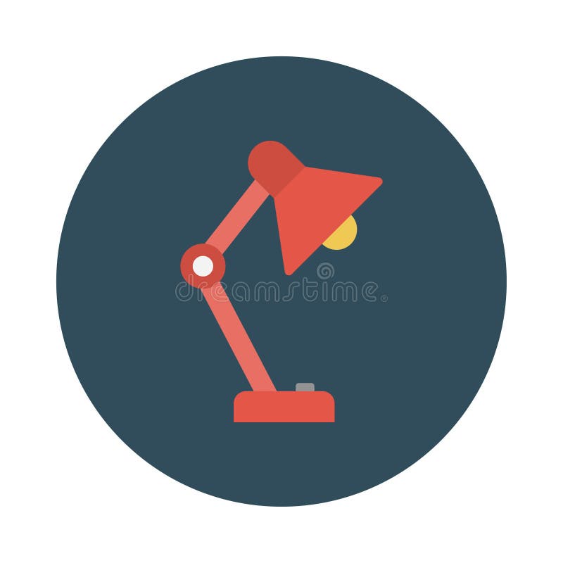 Lamp flat vector icon stock vector. Illustration of bulb - 157478341