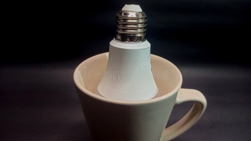 A Lamp that Goes into the Cup Stock Photo - Image of dishware, food ...