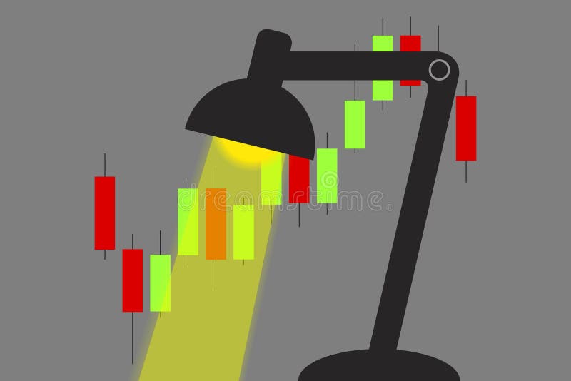 Lamp Highlights Forex Graph Stock Vector - Illustration of speculate ...