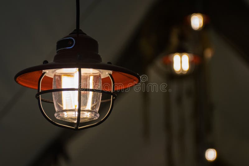 The Lamp for House Style Lighting Decor Bulb Decor Stock Image - Image ...