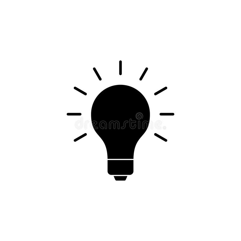 Lamp Icon . Light Bulb Icon Vector. Idea Symbol Stock Vector ...
