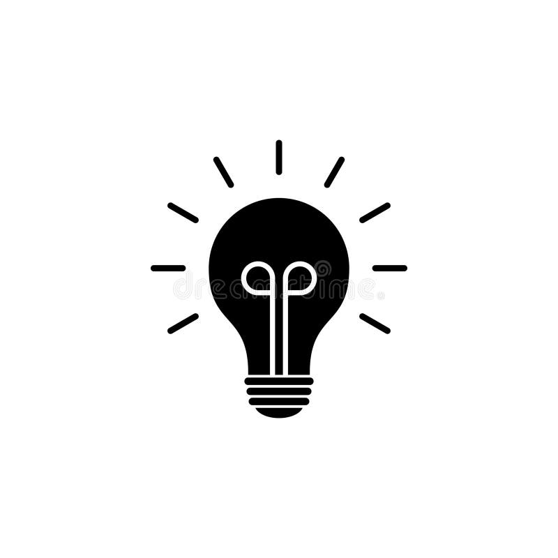 Lamp Icon . Light Bulb Icon Vector. Idea Symbol Stock Vector ...
