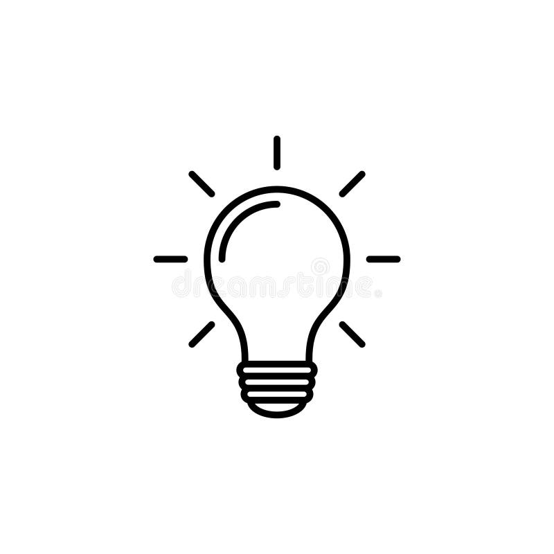 Lamp Icon . Light Bulb Icon Vector. Idea Symbol Stock Vector ...