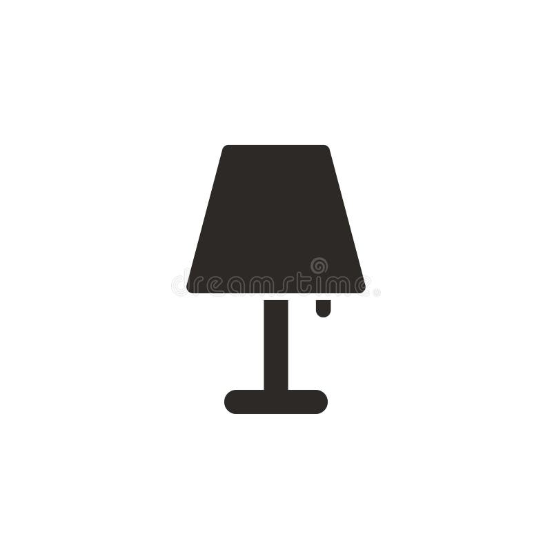 Lamp Icon - Vector. Simple Element Illustration from UI Concept. Lamp ...