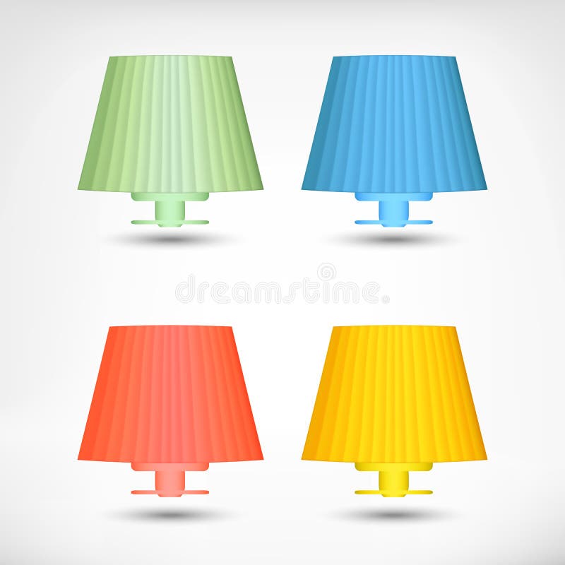 Lamp icons stock vector. Illustration of bright, equipment - 54778801