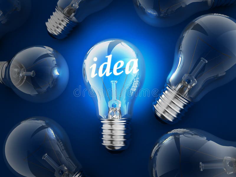 Lamp idea stock illustration. Illustration of intelligent - 67546026