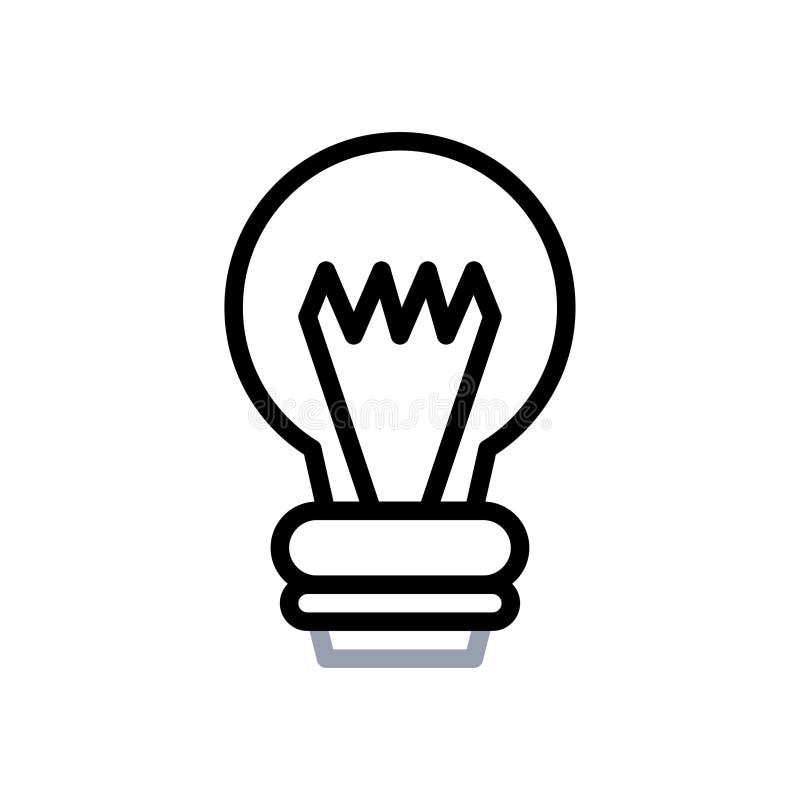 Lamp Idea Icon Duocolor Blue Black Business Symbol Illustration Stock ...