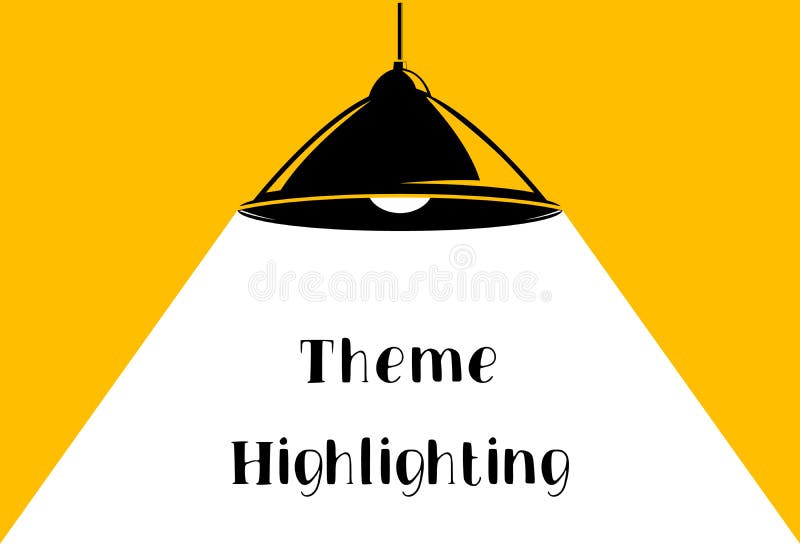 Lamp Illumination Vector Advertising Poster with Copy Space for Text ...