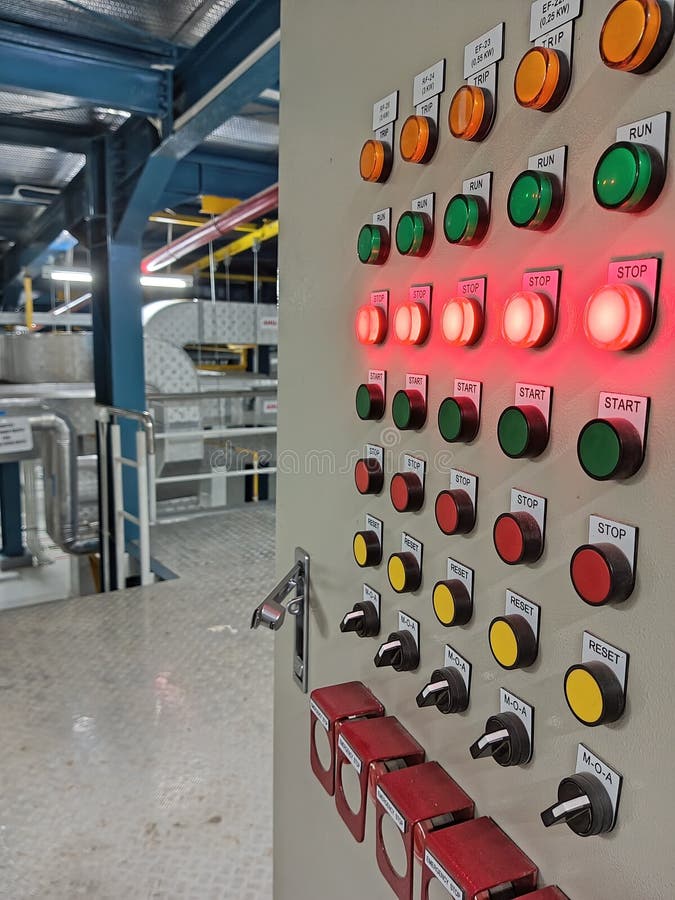 Lamp Indicator Red Green Yellow Orange Stock Image - Image of lamp ...