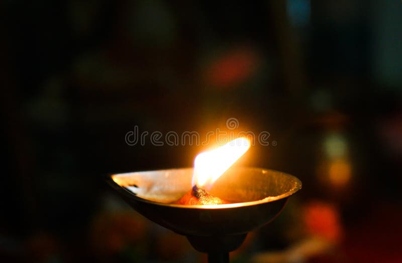 Lamp and Inscense Sticks As an Offering To God for Worship Stock Photo ...