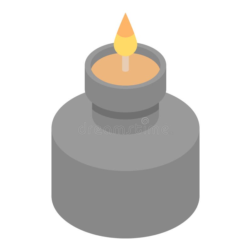 Lamp Lab Fire Icon, Isometric Style Stock Vector - Illustration of burn ...