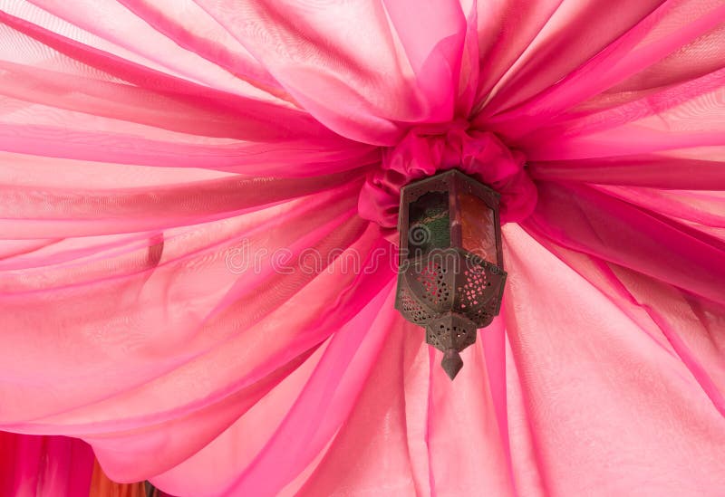 Lamp Light Hanging on Curtain Stock Image - Image of islam, beautiful ...